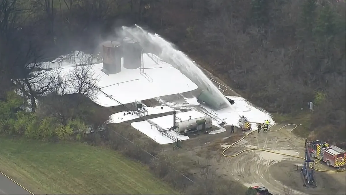 Tank Explosion Near Michigan GM facility Damages Nearby Homes - Newsweek