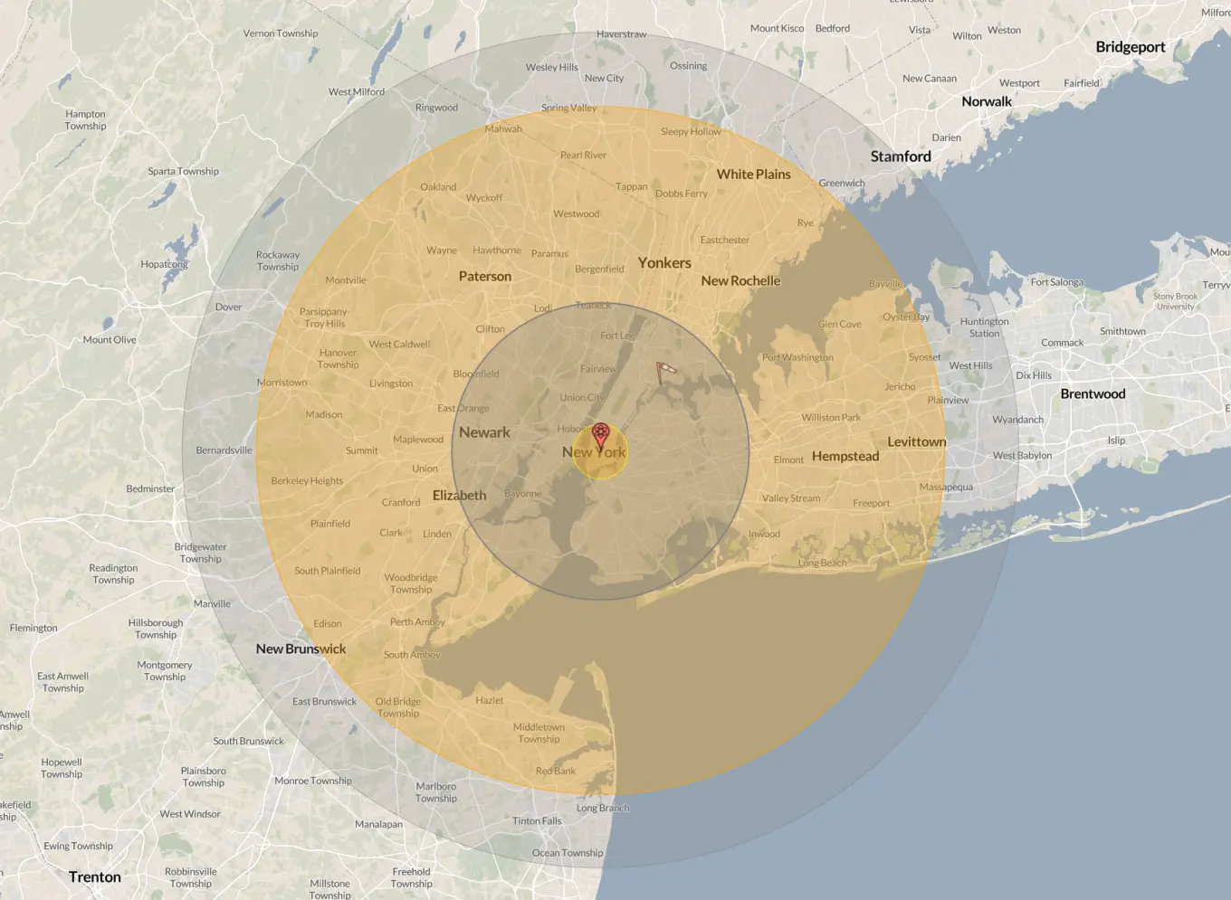 Nuclear Bomb Map Shows Impact of Russian Weapons on Major US Cities ...