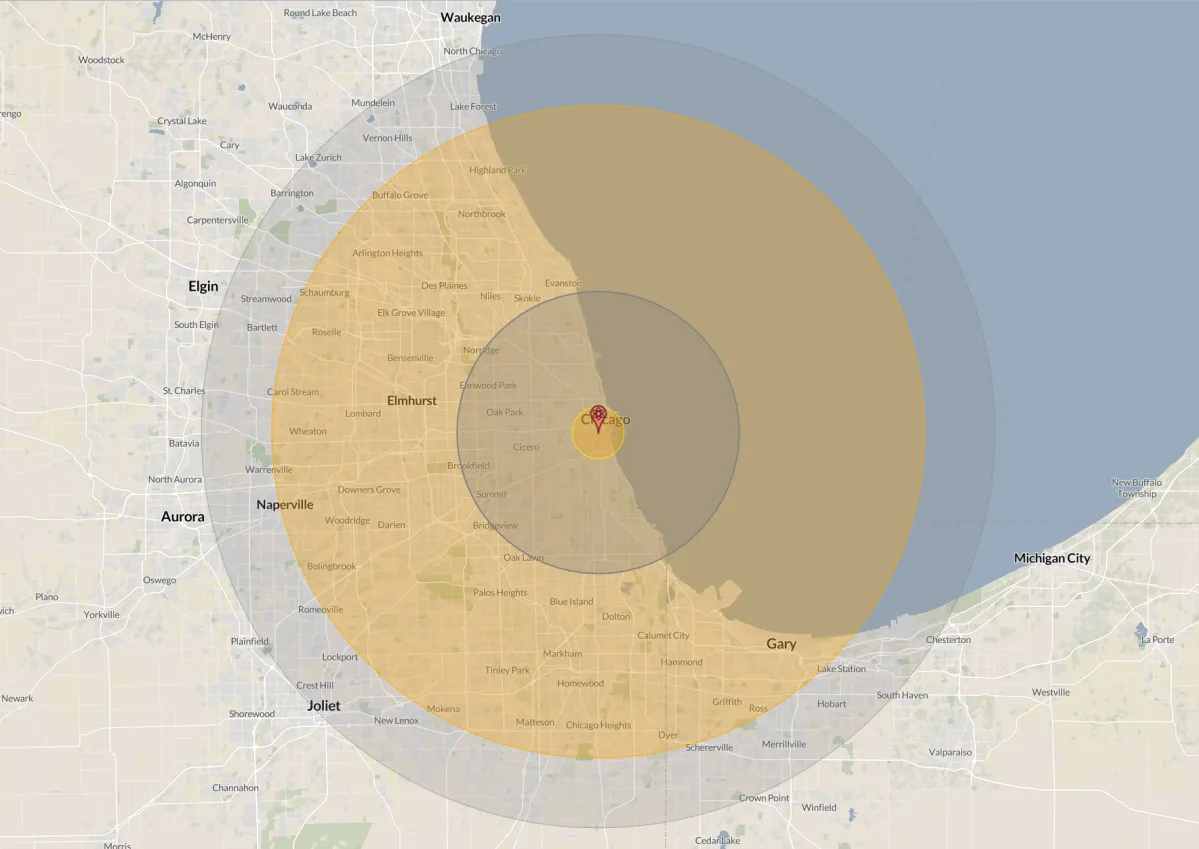 Nuclear Bomb Map Shows Impact of Russian Weapons on Major US Cities ...
