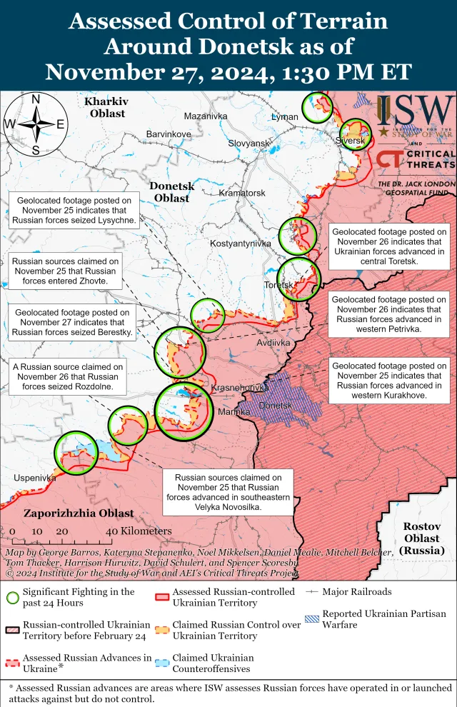 Ukraine War Maps Reveal Russian Advances Across Front Line - Newsweek
