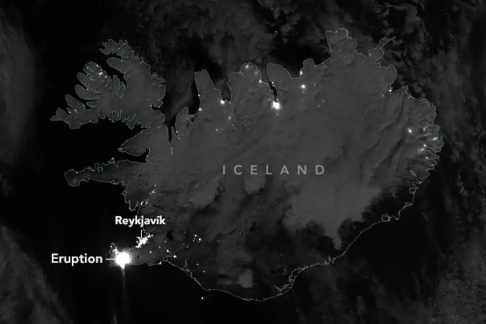 NASA Image Reveals Lava Pouring from Iceland Volcano Eruption - Newsweek