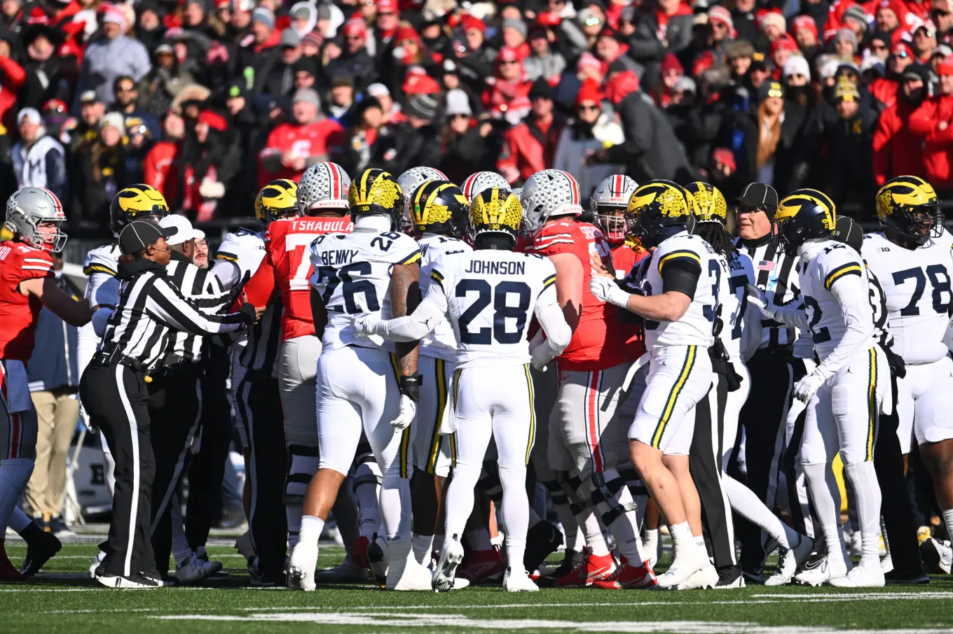 Fight Breaks Out After Michigan Football Takes Down Rival Ohio State in Unranked Upset Win ...