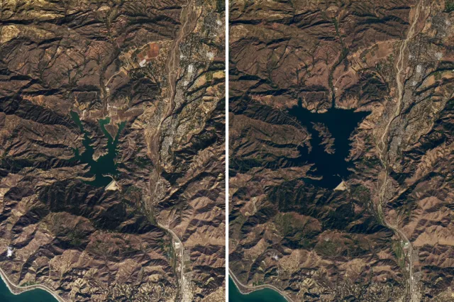 NASA Images Reveal California Lake’s Rapid Rebound - Newsweek
