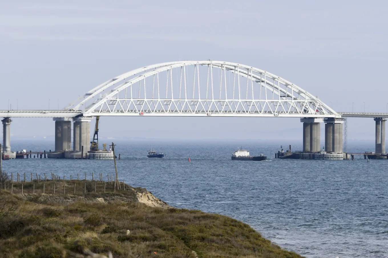 Russian Black Sea Shipyard, Kerch Bridge Targeted in Ukraine Attack on ...
