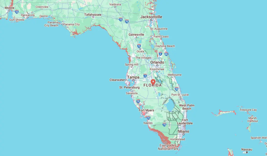 Florida Map Reveals Cities That Could Be Underwater in 2050 - Newsweek