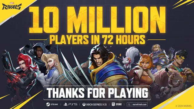 Marvel Rivals Crosses Ten Million Players Worldwide in Three Days ...
