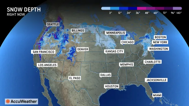Christmas Snow Map Shows Half of US States Have Chance at White ...