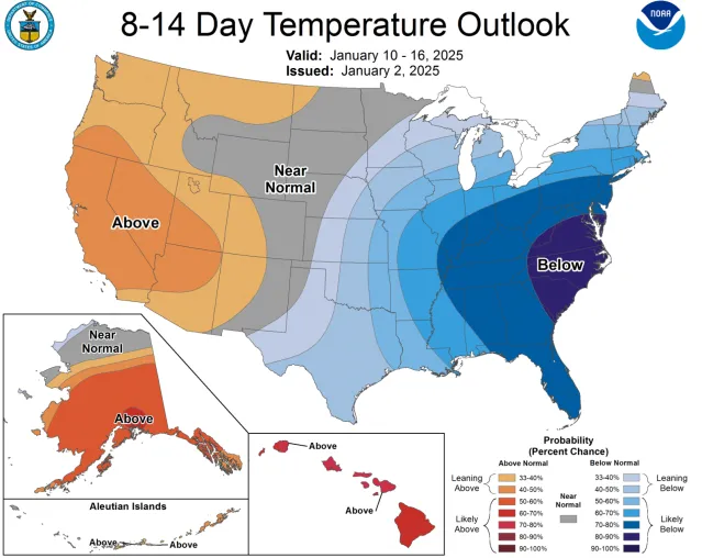 Polar Vortex Maps Show How Far Temperatures Could Plunge in Each State ...