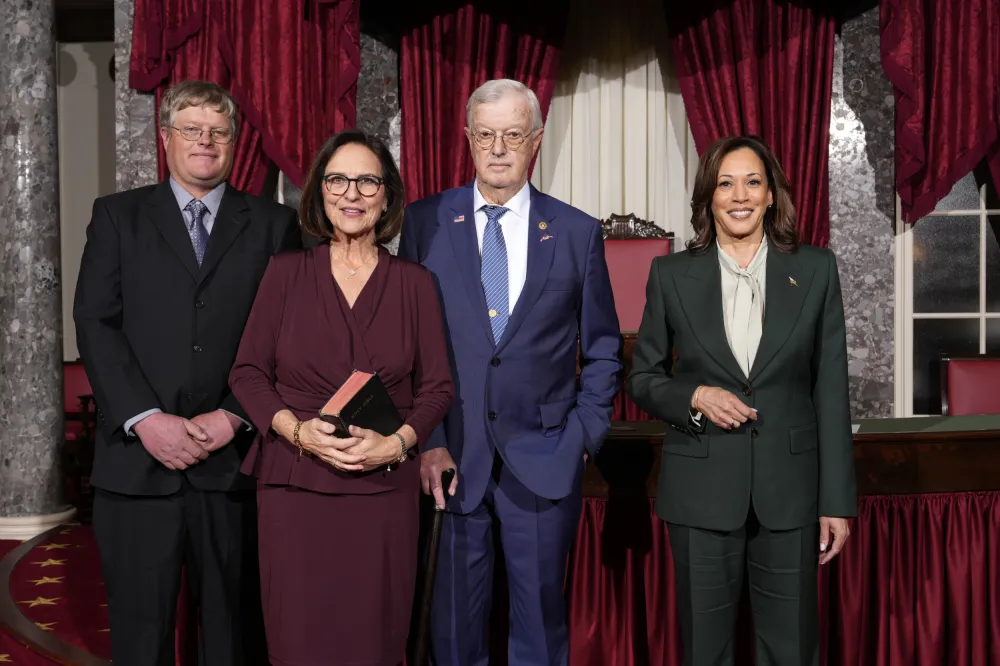 Senator Deb Fischer's Husband Goes Viral After Refusing to Shake Kamala ...