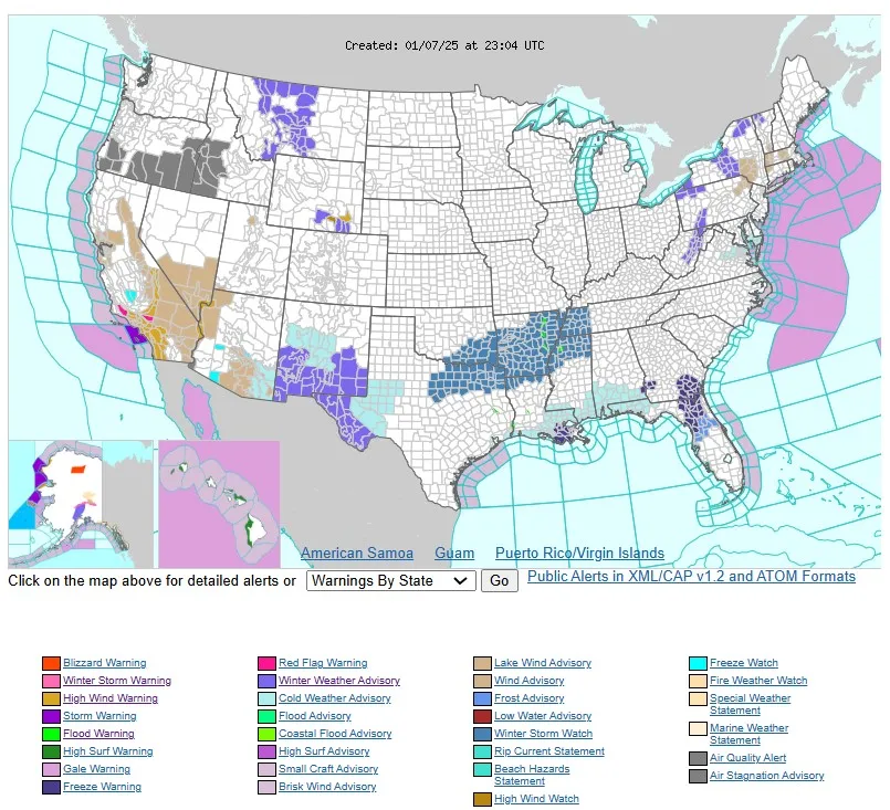 Winter Storm, Winds Leave Over 180,000 Without Power Across the US ...