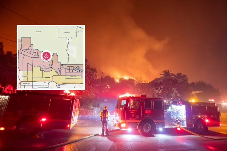 Eaton Fire Map as California Blaze More Than Doubles in Size - Newsweek