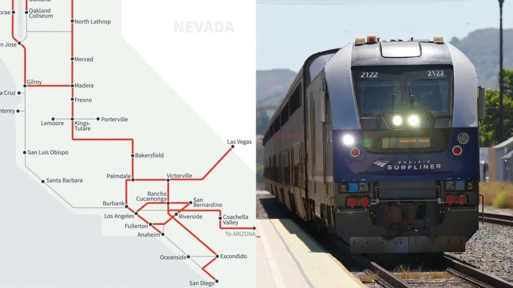 California Map Details Plans for More High-Speed Rail - Newsweek