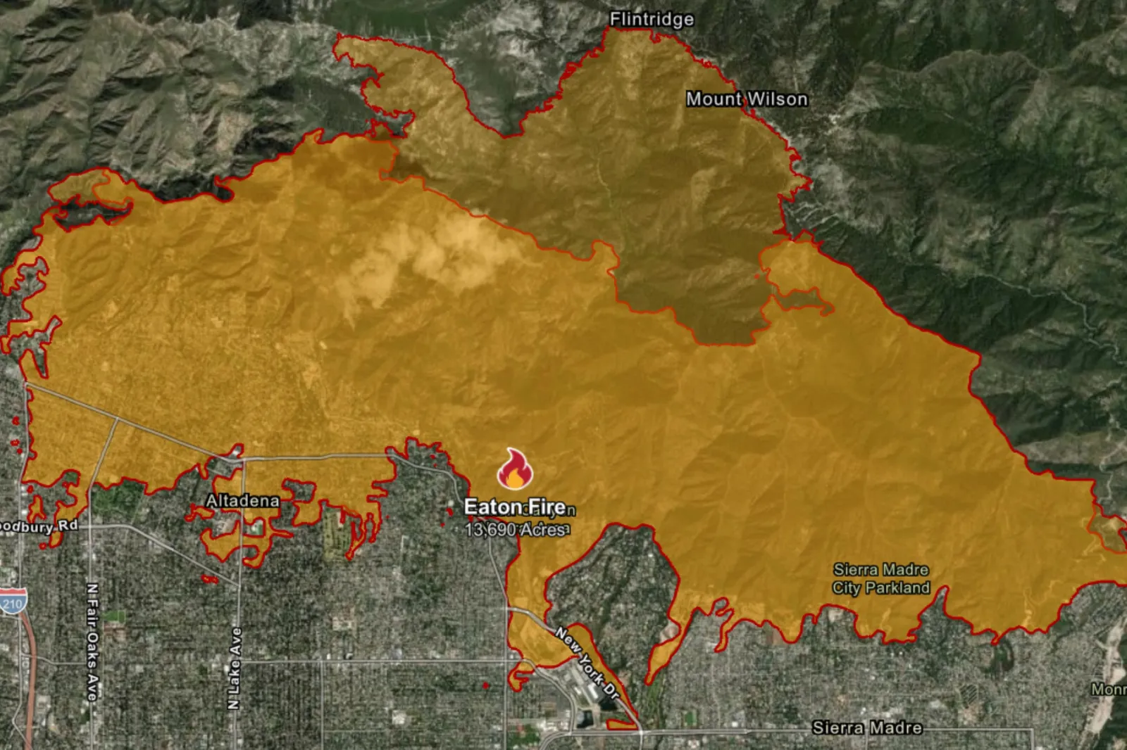 California Fire Map Latest: Where are Kenneth, Palisades, Eaton Fires ...