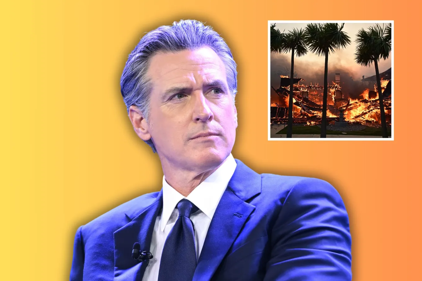Celebrities Condemn Gavin Newsom as Fires Level Los Angeles - Newsweek