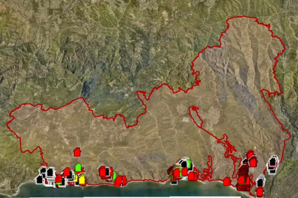 Satellite Map Shows Homes Completely Destroyed by LA Fire - Newsweek