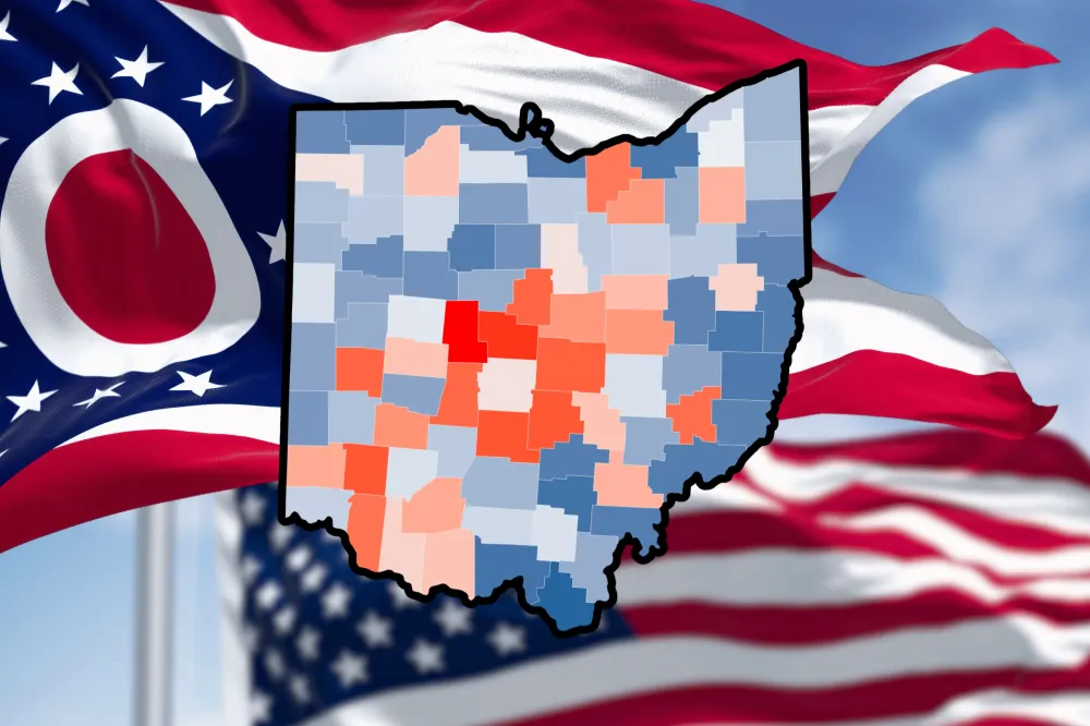 Ohio: Map Reveals Counties Where Population Is Shifting Most - Newsweek