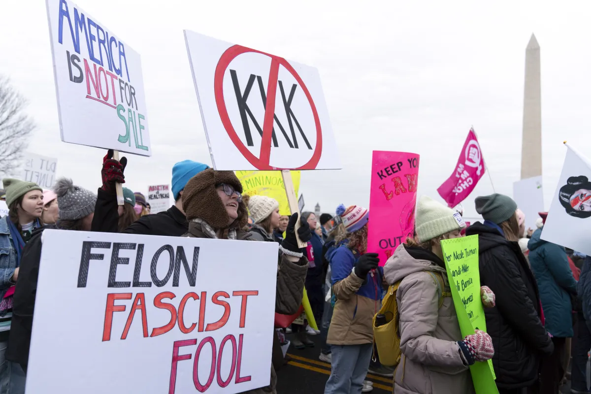 The People’s March: Photos Show Large DC Protest Before Trump ...
