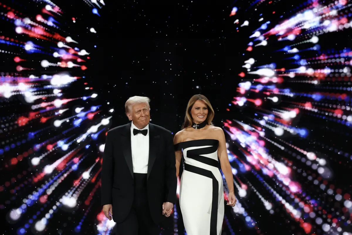 Donald Trump and Melania Dance Together at Inaugural Ball - Newsweek