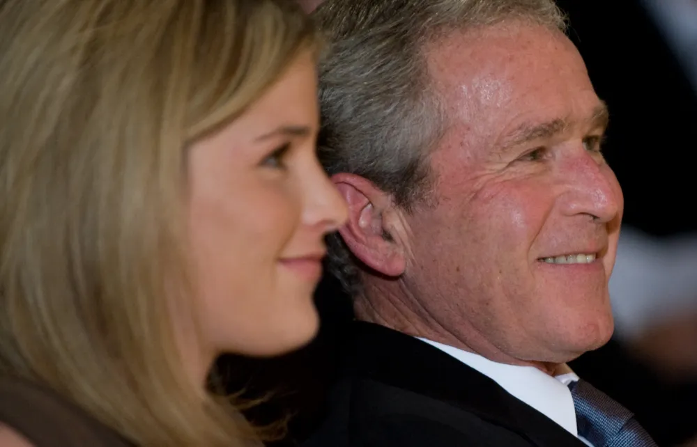 Jenna Bush Hager Jokes Dad Sat Next to 'Bad Influence' at Inauguration ...