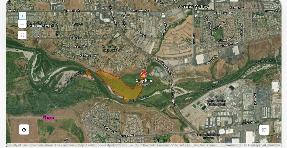 California Wildfire Map Update as Clay Fire Ignites - Newsweek