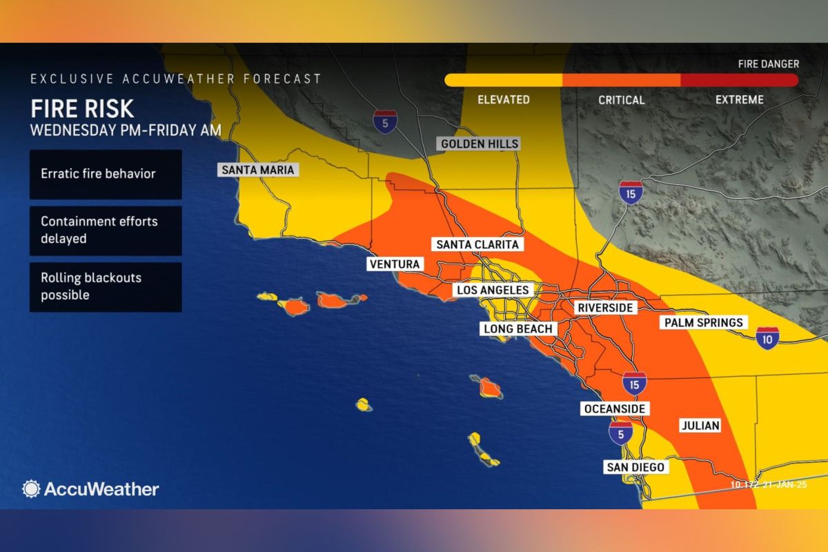 California Fire Map Shows Areas in Greatest Danger As New Blazes Erupt ...