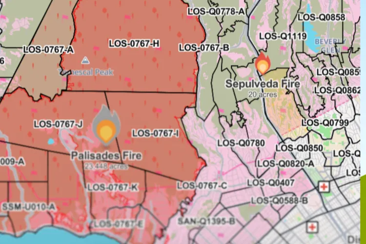 Sepulveda Fire Map: New Blaze Burns Rapidly Through 20 Acres - Newsweek