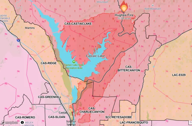 California Fire Map Update As Fig, Border 2, Hughes Blazes Rage - Newsweek