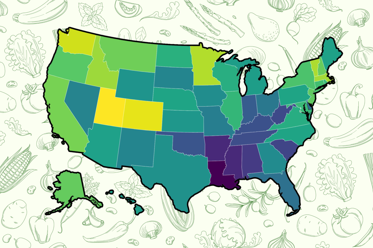 Healthiest Eating US States Revealed by Maps - Newsweek