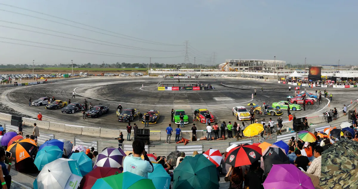 Formula Drift Champion's Mustang Bursts into Flames During Celebratory ...