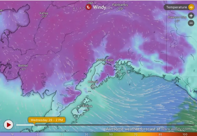 Alaska Blizzard Conditions Could Bring Wind Chill to -50 - Newsweek