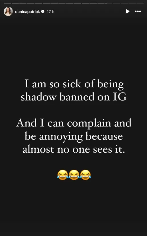 Former NASCAR Star Danica Patrick Calls Out Instagram After 'Ban ...