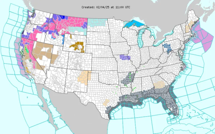 Winter Storm Warning: Map Shows Travel Chaos Across Five States - Newsweek