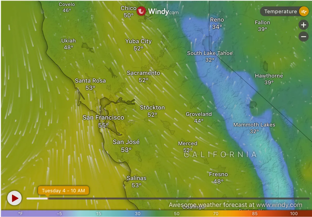 SF Weather This Week: Cool Snap, Flood Warnings—Live Tracker Map - Newsweek