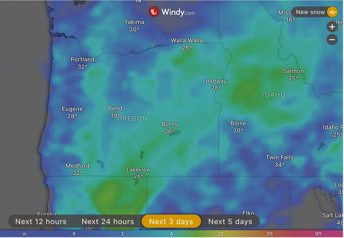 Oregon Severe Winter Storm Warning Issued: Live Tracker Maps - Newsweek