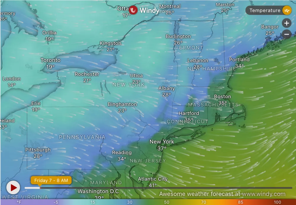 New York Getting Hit With Snowstorm This Weekend—Live Tracker - Newsweek