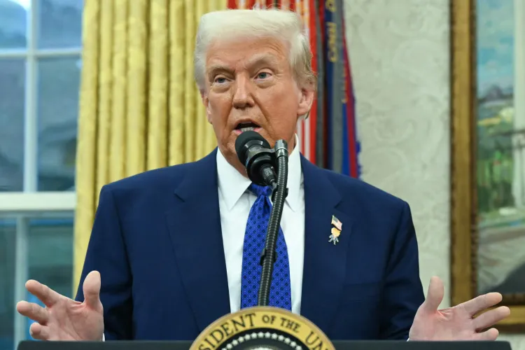 Donald Trump’s Pin Worn at White House Goes Viral - Newsweek