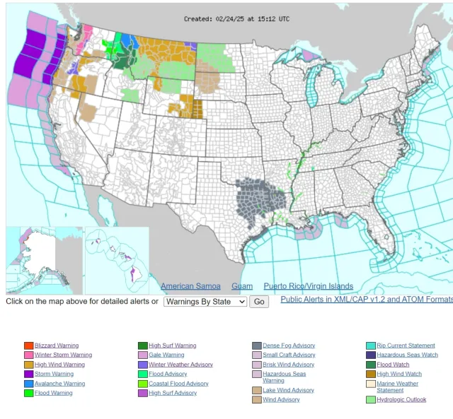 Atmospheric River Map Shows Every Weather Warning as Storm Moves East ...