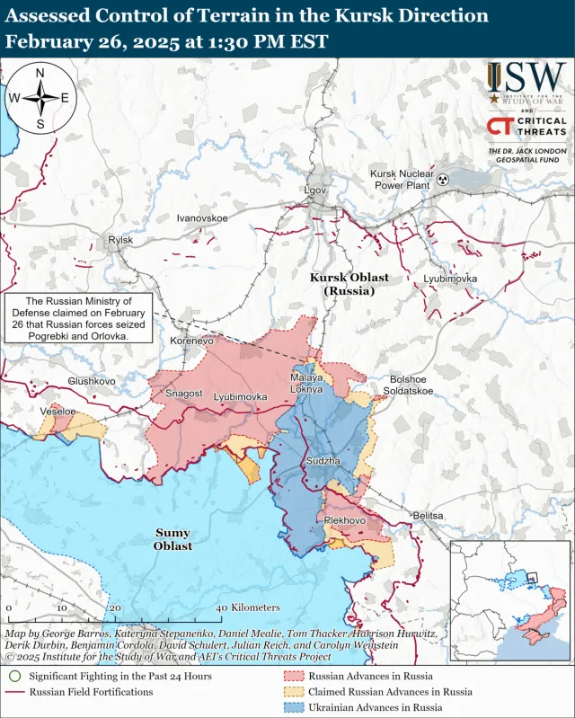 Kursk Map Shows Location Of 4,000 Ukrainians At Risk Of Getting Cut Off ...