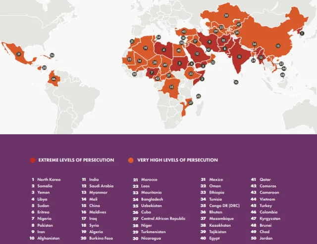 How Christians Are Suffering Extreme Persecution Around the World ...