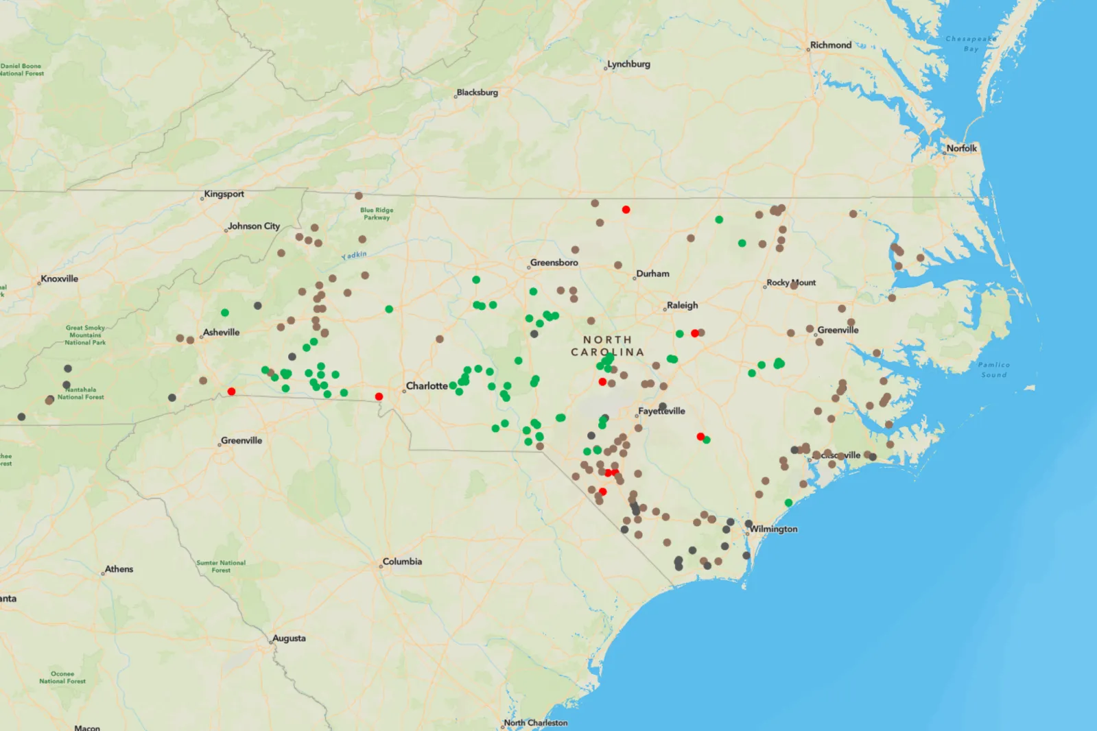Carolina Fire Maps Show Where Blazes Burning in North, South Carolina ...