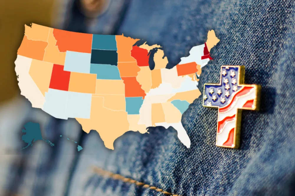 Map Shows US States Where Religion Is Disappearing Fastest - Newsweek