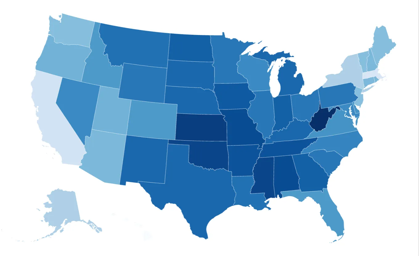 Map Reveals States Where $1.5 Million Retirement Savings Would Last ...