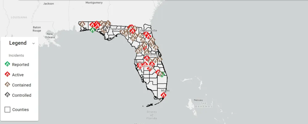 Florida Everglades Wildfire Containment As Fire Explodes to 22,000 ...