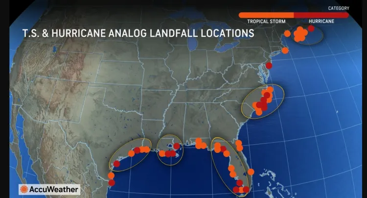 2025 Hurricane Season Map Shows Where Florida Could Get Hit Hardest ...
