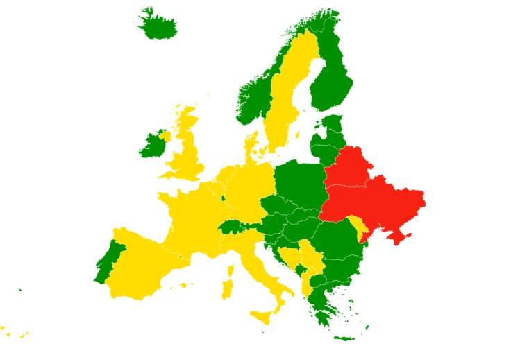 Map Shows US Travel Warnings for Europe Right Now - Newsweek