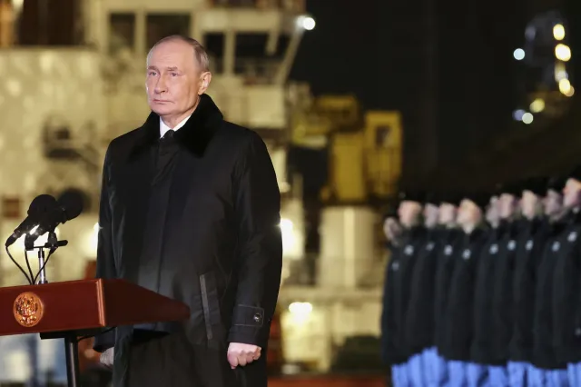 Putin Launches Russia’s New Nuclear-Powered Submarine - Newsweek