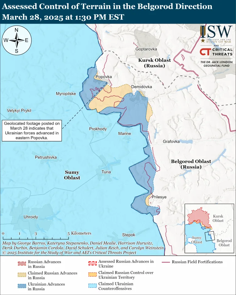 Ukraine War Map Reveals New Breakthrough Inside Russia - Newsweek