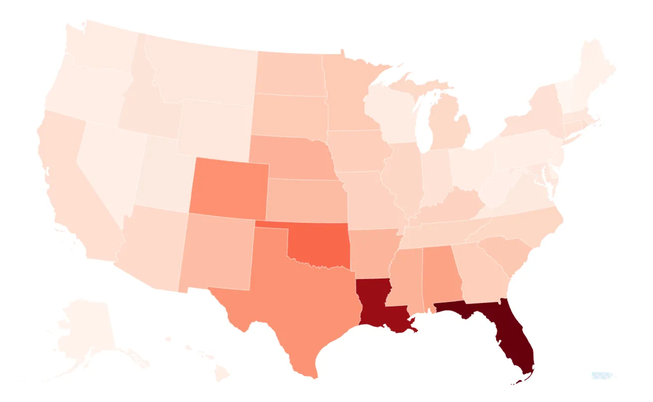 Map Shows How Much Insurance Costs Will Rise in Each State - Newsweek