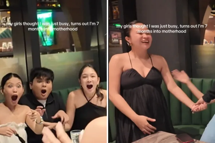 Woman Sees Friends for First Time in 7 Months, Then Reveals Her Big ...