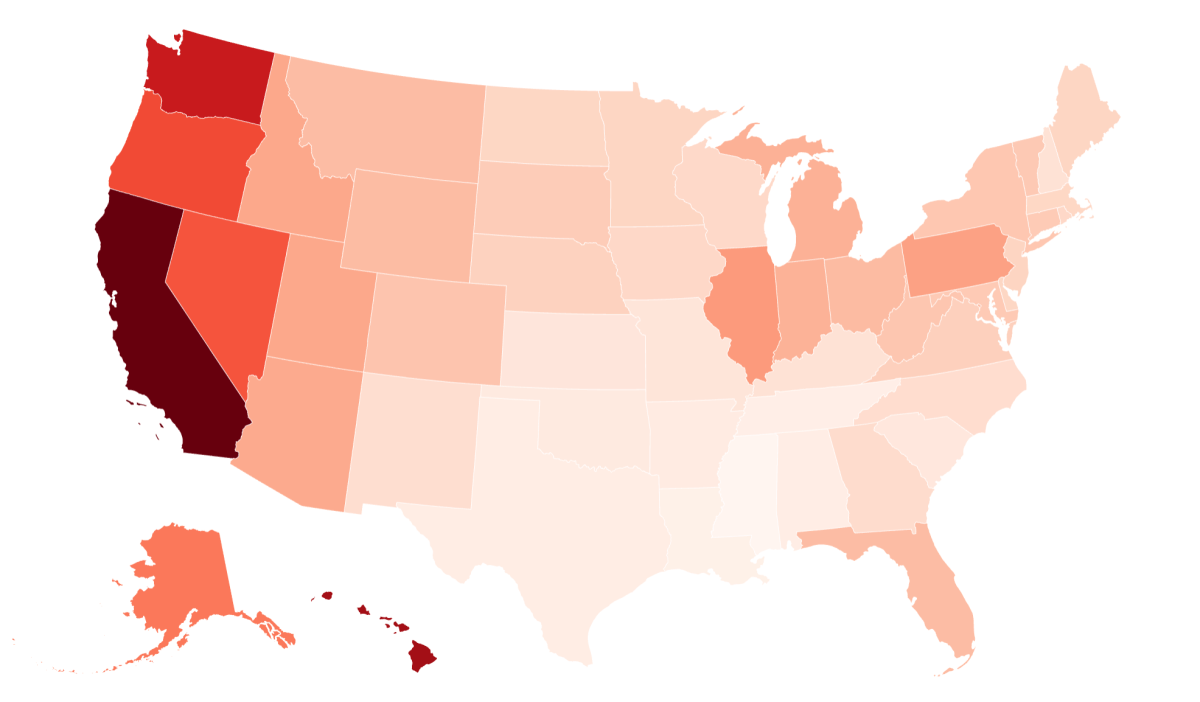 Maps Show How Much Gas Prices Have Gone Up in Each State Under Donald ...